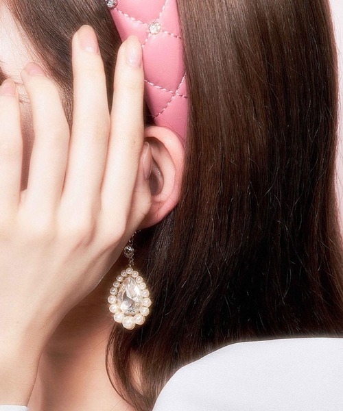 Mel cinna（メルシーナ）の「Mel cinna/drop stone earring（イヤリング）」 - WEAR