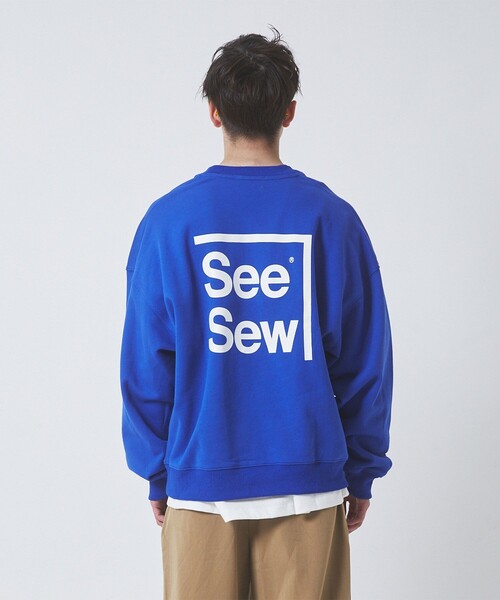 PUBLUX（パブリュクス）の「【SeeSew/シーソー】 BOX LOGO SWEATSHIRTS/クルーネックスウェット/バックプリント ...