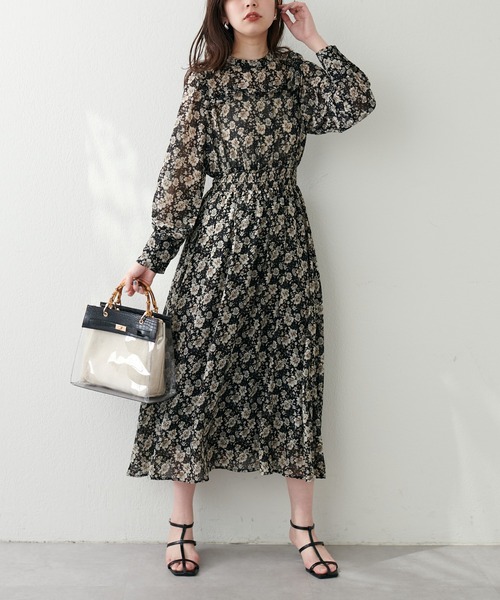 natural couture（ナチュラルクチュール）の「WEB限定カラーあり / プチハイヨークフリルギャザーワンピース（ワンピース ...