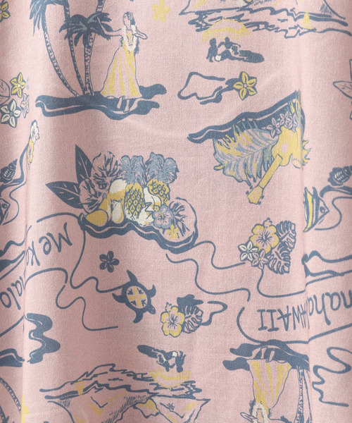 MAKE YOUR DAY（メイクユアデイ）の「【リンクコーデ】ノーカラーアロハシャツ（レトロ） 80～140cm（シャツ/ブラウス）」 - WEAR