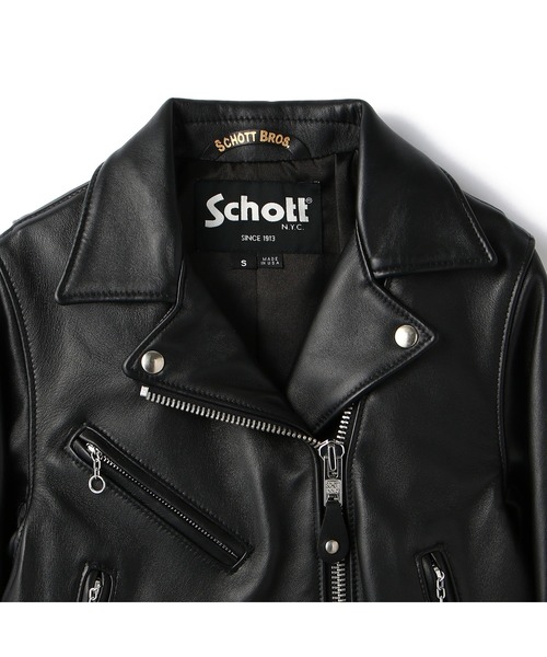 schott（ショット）の「Schott×RUMBLE RED (ショット×ランブルレッド) DOUBLE RIDERS ESSENTIAL ダブルライダース エッセンシャル（ライダース ...