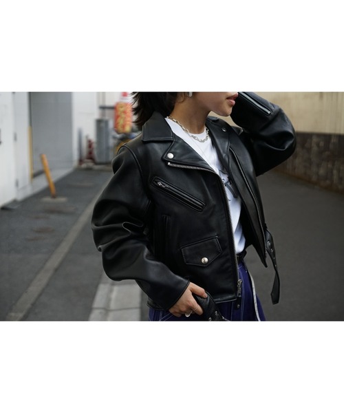 schott（ショット）の「Schott×RUMBLE RED (ショット×ランブルレッド) DOUBLE RIDERS ESSENTIAL ダブルライダース エッセンシャル（ライダース ...