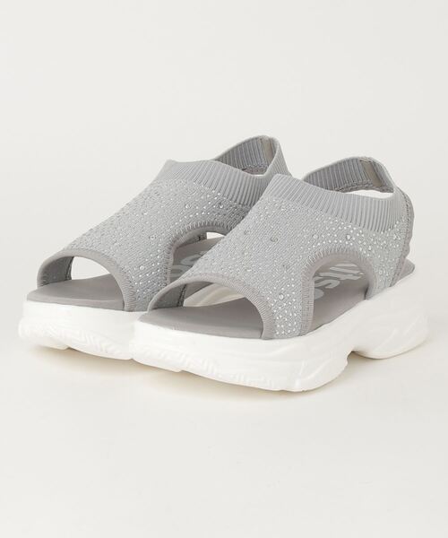 kitson（キットソン）の「kitson ニット 厚底サンダル（サンダル）」 - WEAR