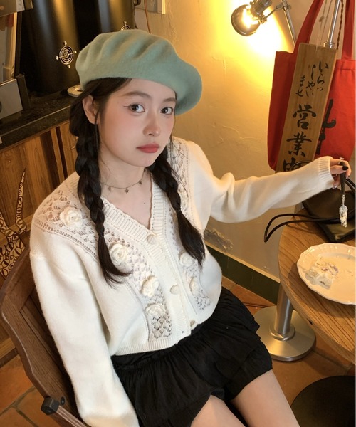 Mayree（メイリー）の「Mayree/フラワーニットセーターカーディガン 2022AW（カーディガン/ボレロ）」 - WEAR