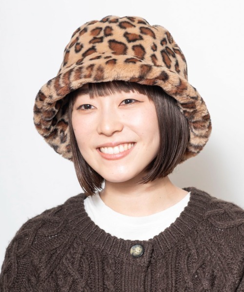 milsa（ミルサ）の「milsa Pattern Fur Bucket Hat（ハット）」 - WEAR