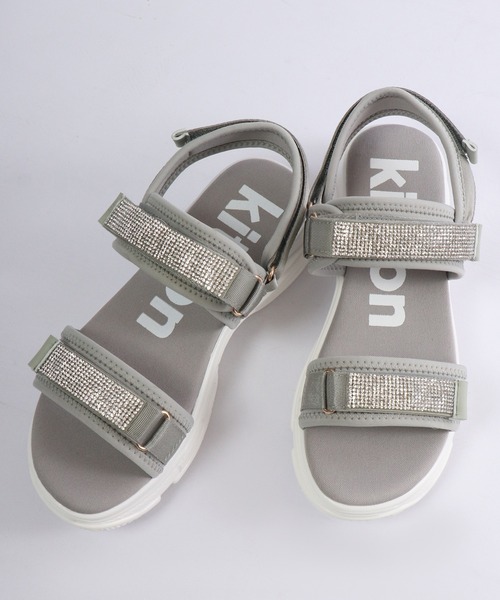 kitson キラキラ2本ベルト 厚底サンダル（サンダル）｜kitson（キットソン）のファッション通販 - ZOZOTOWN