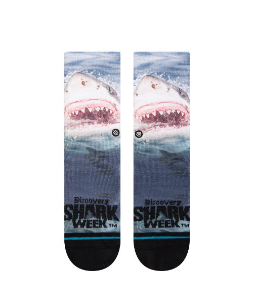 STANCE（スタンス）の「STANCE/スタンス キッズ ソックス SHARK WEEK(シャークウィーク)コラボモデル SHARK ...