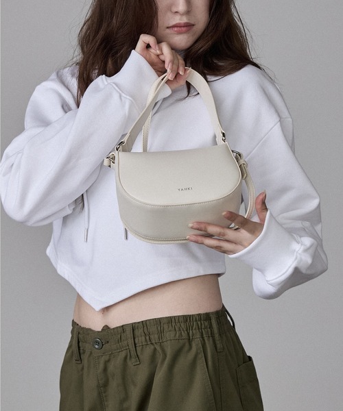YAHKI/ヤーキ VEAGAN LEATHER ハーフムーンバッグ（ショルダーバッグ）｜YAHKI（ヤーキ）のファッション通販 - ZOZOTOWN