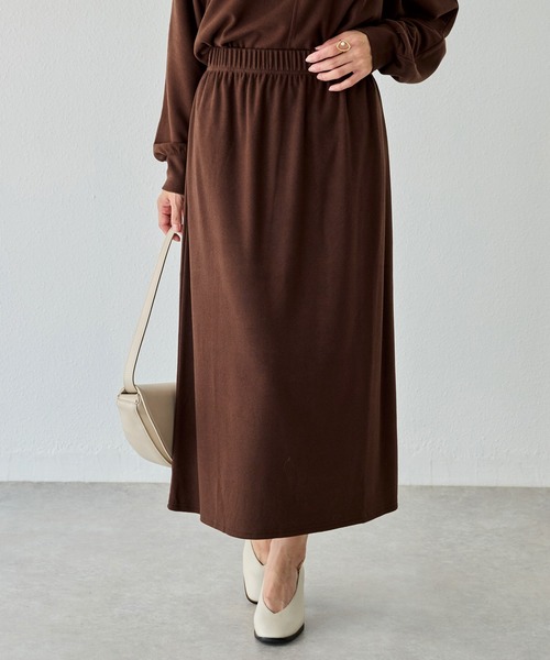 セール】ニットライクドルマンセットアップスカート（ワンピース