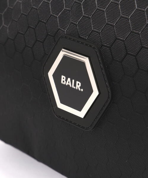 BALR.（ボーラー）の「BALR./ボーラー/HEXLINE RIPSTOP WAIST PACK JET BLACK/正規商品（ボディバッグ/ウエストポーチ）」 - WEAR
