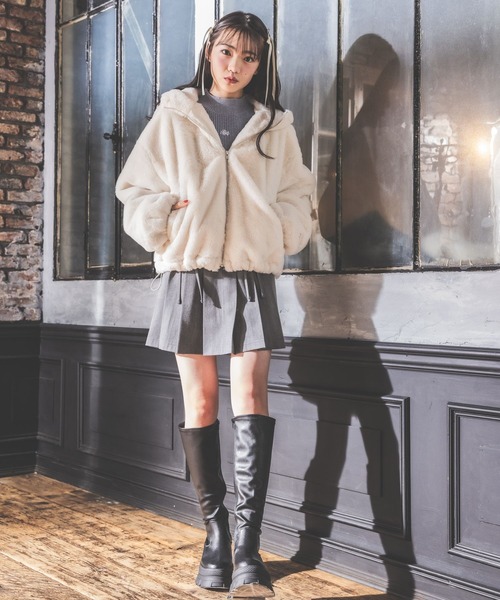 repipi armario（レピピ アルマリオ）の「【洗える！】モコモコファーフーディ（その他アウター）」 - WEAR