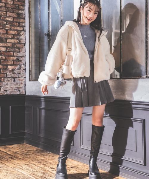 repipi armario（レピピ アルマリオ）の「【洗える！】モコモコファーフーディ（その他アウター）」 - WEAR