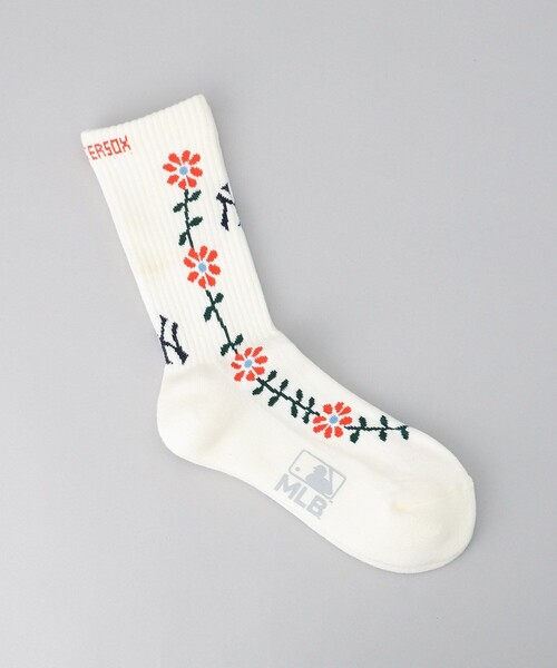 FREAK'S STORE（フリークスストア）の「MLB/エムエルビー FLOWER MLB SOCKS/フラワーMLBソックス（ソックス ...