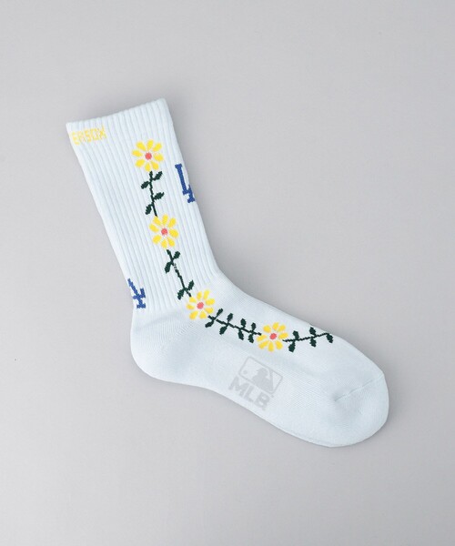 FREAK'S STORE（フリークスストア）の「MLB/エムエルビー FLOWER MLB SOCKS/フラワーMLBソックス（ソックス ...
