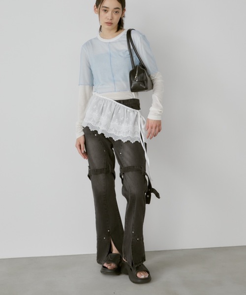 ベルトデザインデニム（デニムパンツ）｜duei（デュイ）のファッション通販 - ZOZOTOWN