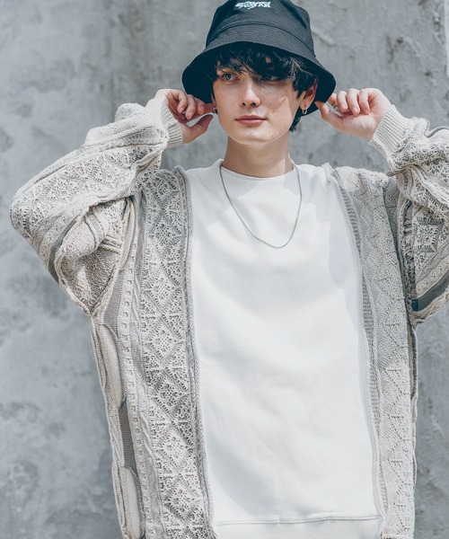 RAGEBLUE（レイジブルー）の「【REmastered】レトロジャガードニット/ドッキングスウェット（スウェット）」 - WEAR