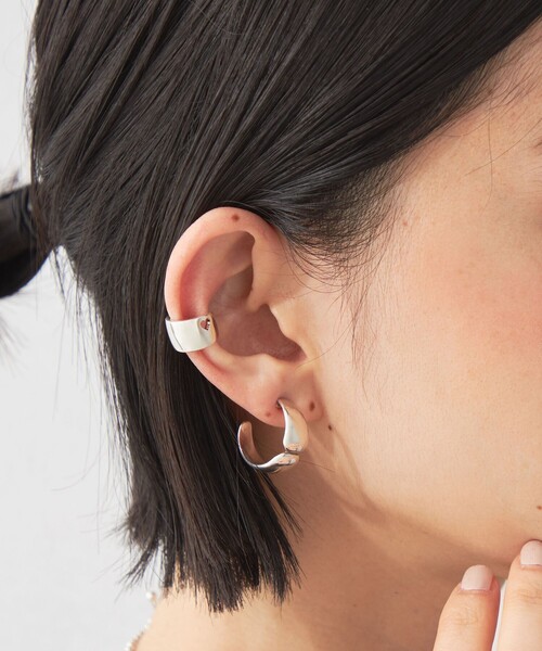 ＜PHILIPPE AUDIBERT＞PA Eline ハート イヤーカフ SIL＜Select by EMMEL REFINES＞（イヤー ...