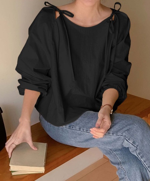 【セール】ショルダーリボンブラウス（シャツ/ブラウス）｜Doula Doula（ドゥーラドゥーラ）のファッション通販 - ZOZOTOWN