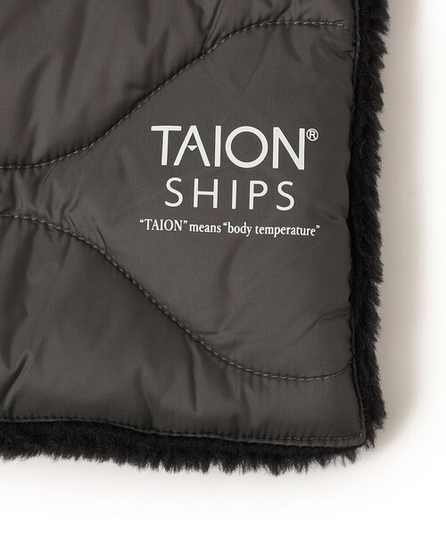 TAION（タイオン）の「【SHIPS別注】TAION:〈手洗い可能〉リバーシブル ダウン マフラー（マフラー）」 - WEAR