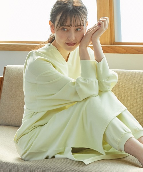 【セール】【ViSage】パウダー裏毛ロングパーカーワンピース（ルームウェア/パジャマ）｜VIS（ビス）のファッション通販 - ZOZOTOWN