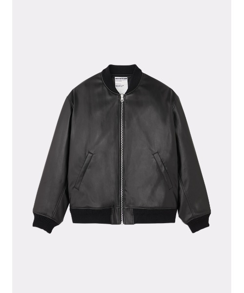 FAUX LEATHER BOMBER JACKET（テーラードジャケット）｜SOFTHYPHEN（ソフトハイフン）のファッション通販 - ZOZOTOWN