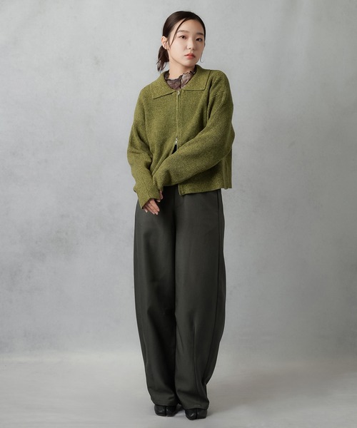 Lull（ルル）の「【Lull / ルル】Wジップニットジャケット（ニット/セーター）」 - WEAR