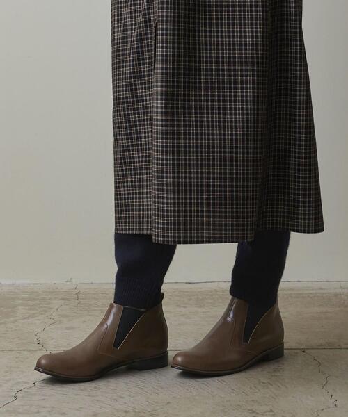Steven Alan（スティーブンアラン）の「＜Steven Alan＞LEATHER FLAT SIDE GOA SHOES/ショート ...
