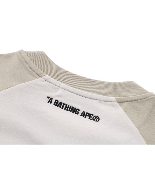 A BATHING APE（アベイシングエイプ）の「ONE POINT RELAXED FIT RAGLAN TEE（Tシャツ/カットソー）」 - WEAR