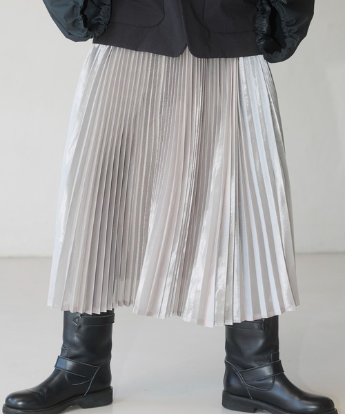 massless（マスレス）の「massless Karl Mayer Pleated Skirt（スカート）」 - WEAR