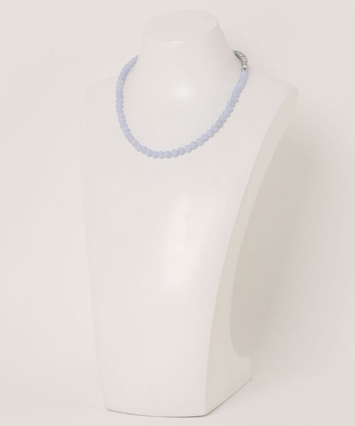 【rurururu】天然石ネックレス＊ブルーレースアゲート×ヘマタイト（ネックレス）｜tone（トーン）のファッション通販 - ZOZOTOWN