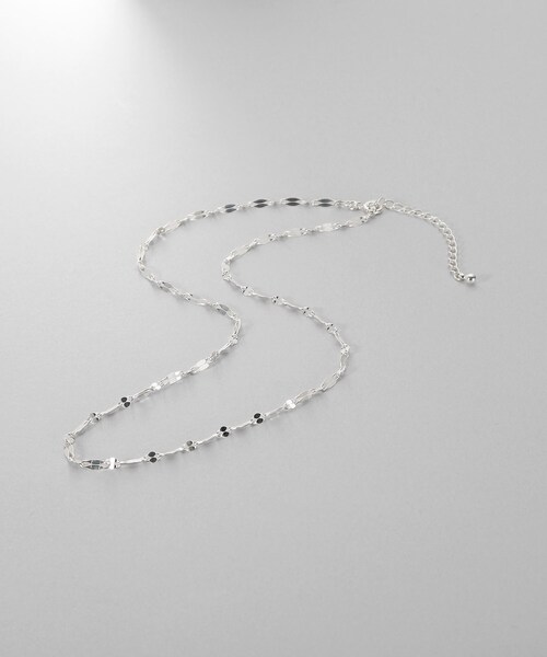 シルバー デザインチェーン デュアルペタルネックレス（ネックレス）｜COCOSHNIK（ココシュニック）のファッション通販 - ZOZOTOWN