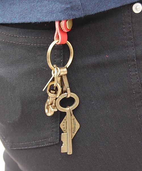 TIDEWAY（タイドウェイ）の「OIL LEATHER WASH KEY HOLDER（キーホルダー）」 - WEAR