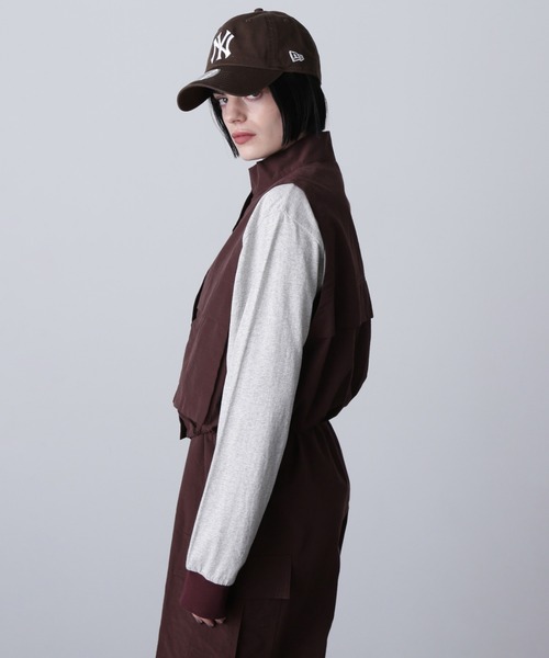 セール】(CREOLME)COTTON NYLON VEST（ベスト）｜ROSE BUD（ローズ