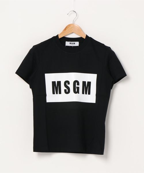 MSGM（エムエスジーエム）の「MSGM（エムエスジーエム）ボックスロゴTEE（Tシャツ/カットソー）」 - WEAR
