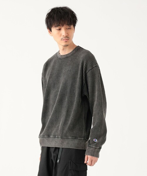 Champion（チャンピオン）の「【別注】Champion / Big Waffle Long Sleeve Shirt（Tシャツ/カットソー）」 - WEAR