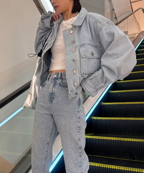 袖ベルトデニムジャケット（デニムジャケット）｜STELLA FISH（ステラフィッシュ）のファッション通販 - ZOZOTOWN