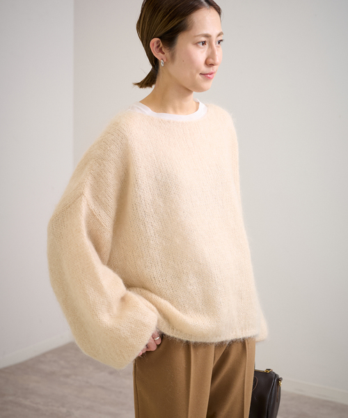 FRAMeWORK（フレームワーク）の「モヘヤMix ローゲージニット（ニット/セーター）」 - WEAR