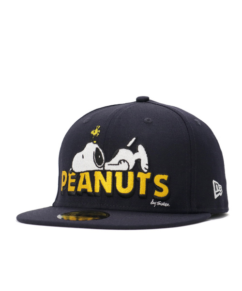 NEW ERA（ニューエラ）の「ニューエラ ピーナッツ コラボ キャップ 59FIFTY SNOOPY ON LOGO NEW ERA PEANUTS 帽子（キャップ）」 - WEAR