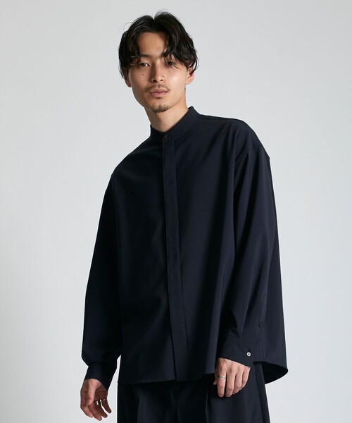 city（シティ）の「BAND COLLAR FLY FRONT SHIRTS/バンドカラーシャツ（シャツ/ブラウス）」 - WEAR