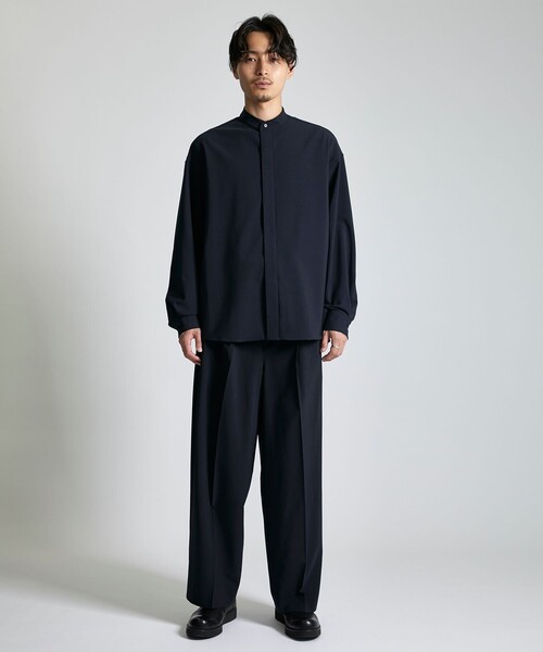 city（シティ）の「BAND COLLAR FLY FRONT SHIRTS/バンドカラーシャツ（シャツ/ブラウス）」 - WEAR