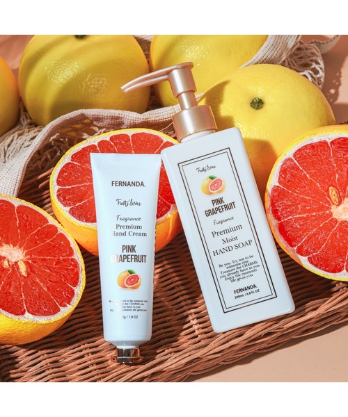 FERNANDA（フェルナンダ）の「フレグランスプレミアムハンドクリーム（ピンクグレープフルーツ）/Fragrance Premium Hand Cream (Pink Grapefruit ...