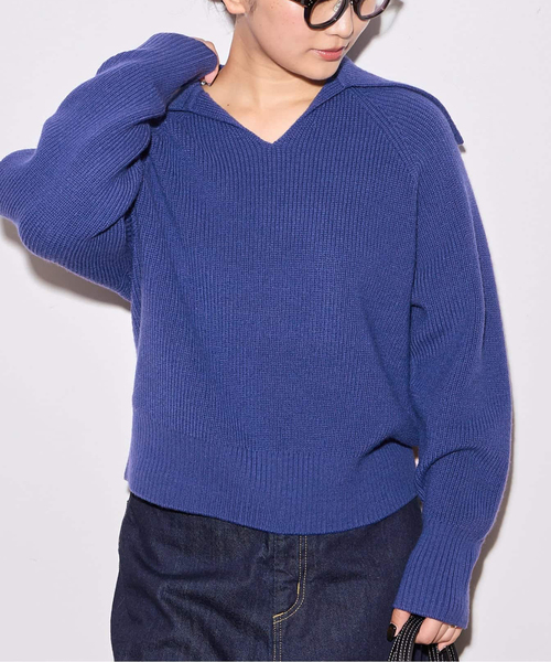 ジャーナルスタンダード レサージュ（journal standard L’essage）/バルーンセーラーカラーニット セール】バルーンセーラーカラーニット（ニット/セーター）｜journal