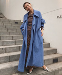 AMERI（アメリ）の「POOFY FLARE LONG COAT（チェスターコート）」 - WEAR