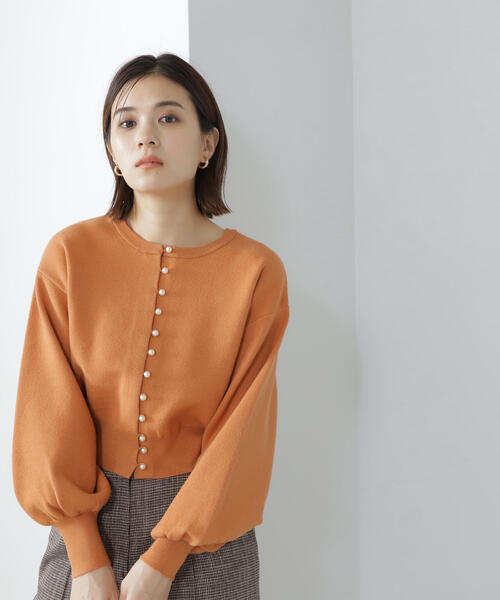 NATURAL BEAUTY BASIC（ナチュラルビューティーベーシック）の「 2WAYパールカーディガン（カーディガン/ボレロ）」 - WEAR