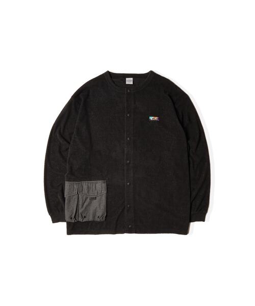 MANASTASH（マナスタッシュ）の「MANASTASH/マナスタッシュ/SNUG PILE CARGO POCKET CARDIGAN ...