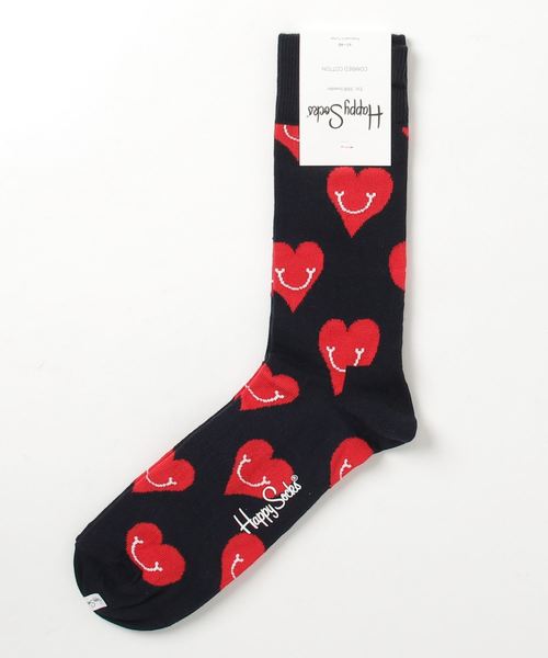 Happy Socks（ハッピーソックス）の「Happy Socks / SMILEY HEART SOCK / ハッピーソックス スマイリー ...