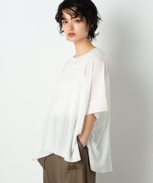 【ブランド古着】半袖ニット（ニット/セーター）｜COMME CA ISM（コムサイズム）のファッション通販 - ZOZOUSED