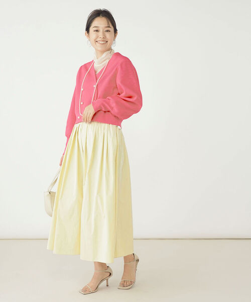 NOLLEY’S（ノーリーズ）の「 【WEB限定】《手洗い可能》片畦ダブルVネックカーディガン（カーディガン/ボレロ）」 - WEAR