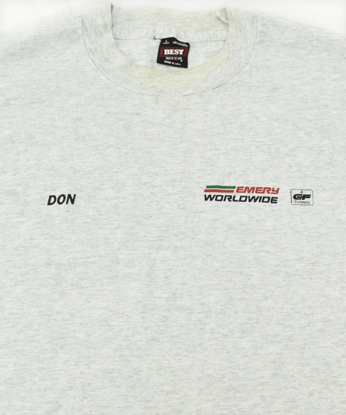【ヴィンテージ古着】90's DON EMERY WORLD WIDE ロゴ プリントTシャツ USA製（Tシャツ/カットソー ...