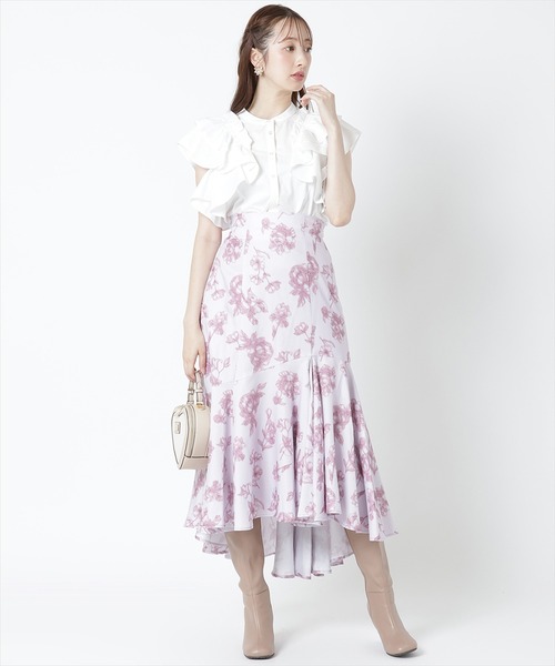 WILLSELECTION（ウィルセレクション）の「ラインフラワーボリュームスカート（スカート）」 - WEAR
